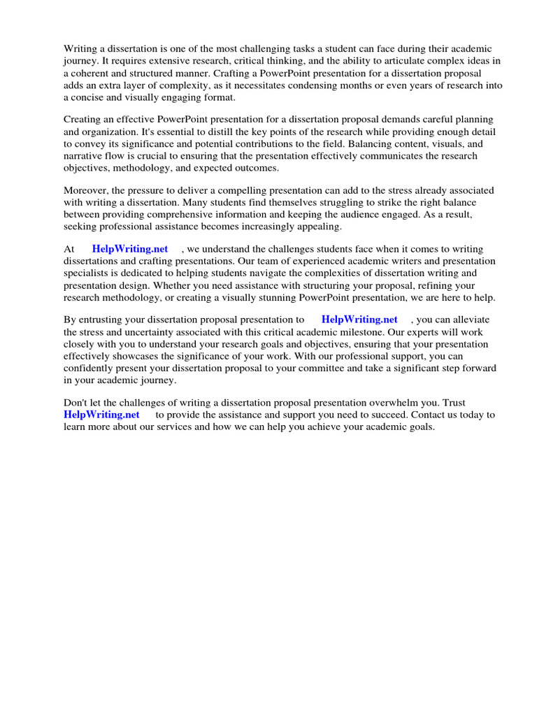 Powerpoint Presentation Dissertation Proposal | PDF | Thesis | Essays