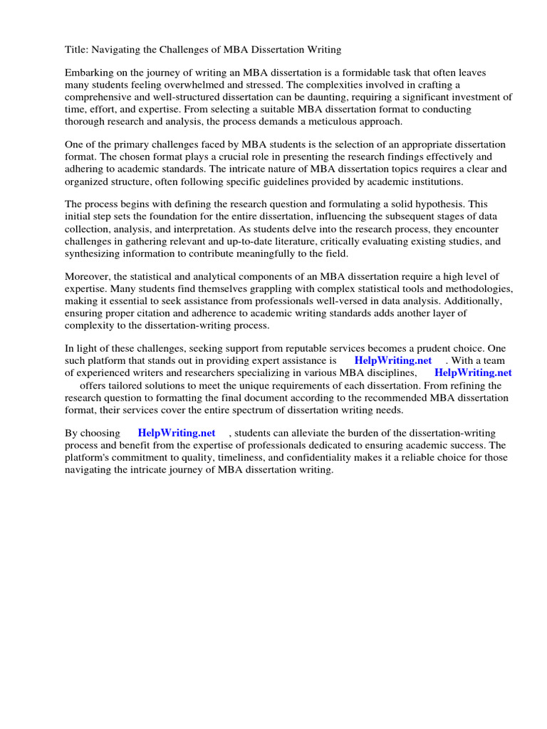 Mba Dissertation Format | PDF | Social Media | Popular Culture & Media ...