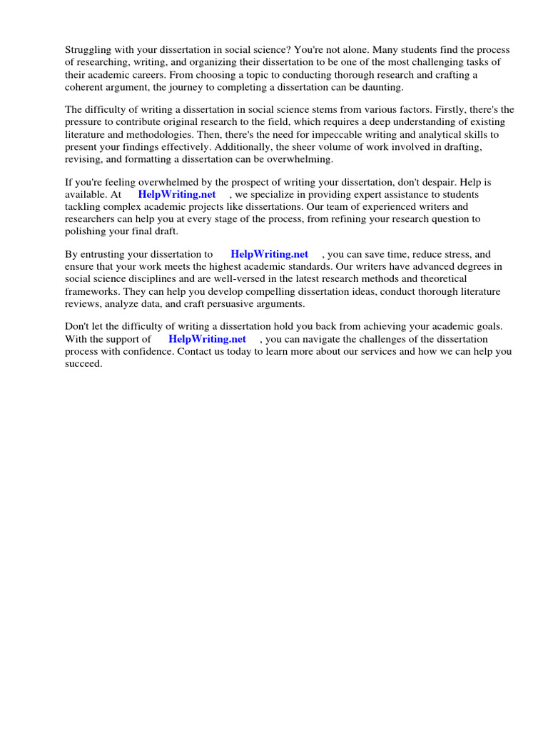 Dissertation Ideas Social Science | PDF | Social Sciences | Thesis