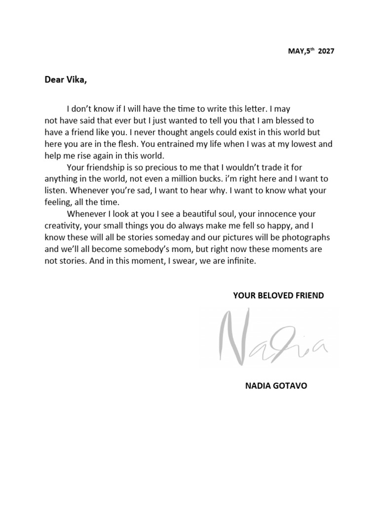 Letter For Someone | PDF