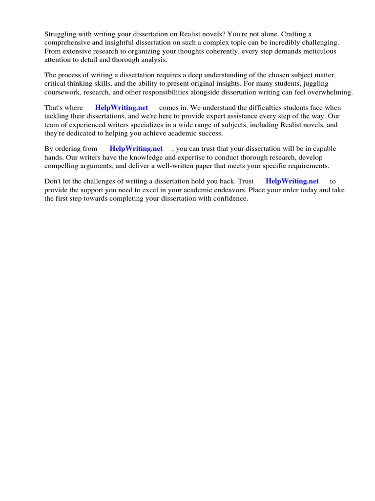 Introduction Dissertation Sur Le Roman Realiste | PDF