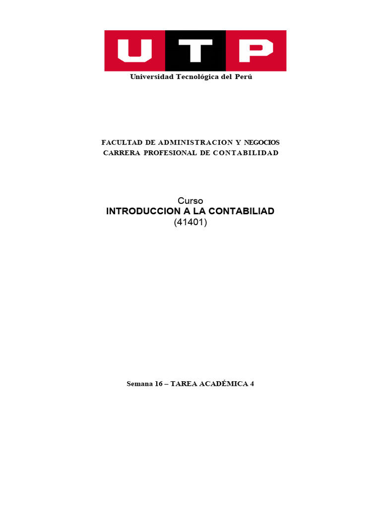 Ta4 Utp Pdf Business Perú