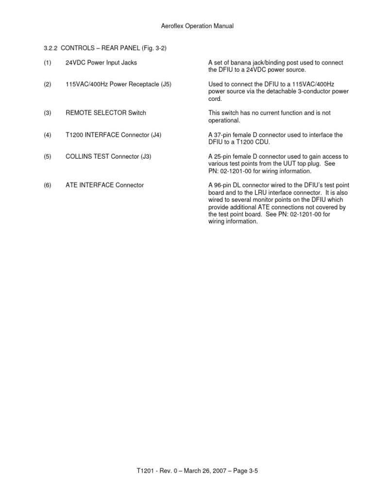 T1201 Operation Manual | PDF