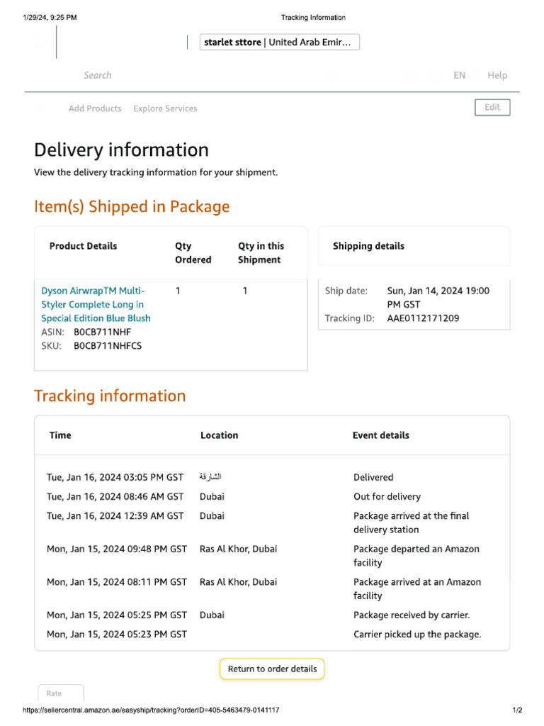 Proof of Delivery | PDF