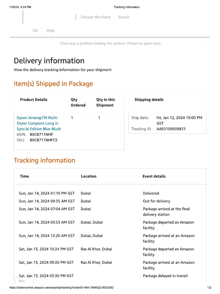 Proof of Delivery | PDF
