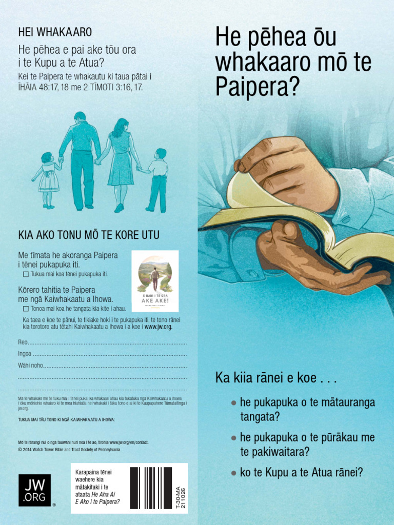 He Pēhea Ōu Whakaaro Mō Te Paipera | PDF | Māori | Polynesian New Zealander