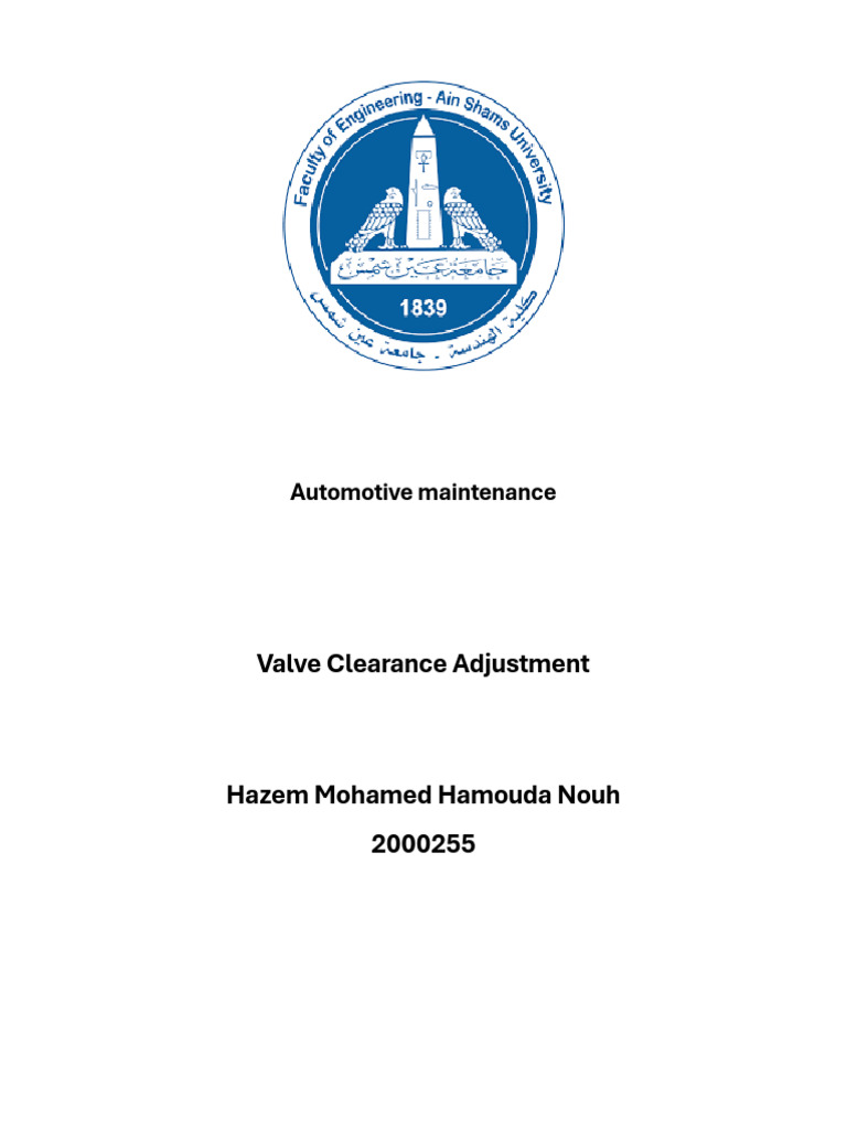 valve clearance adjustment | PDF | Engines | Internal Combustion Engine