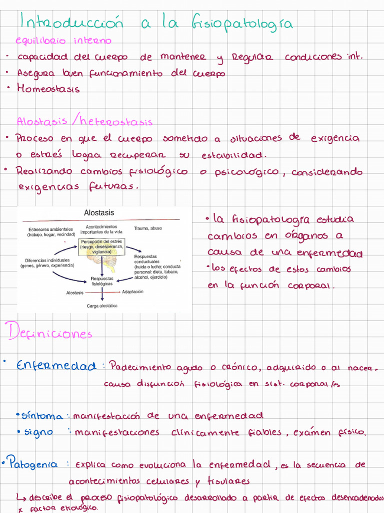 Introducción A La Fisiopatología Clase 01 - 230828 - 211014 | PDF
