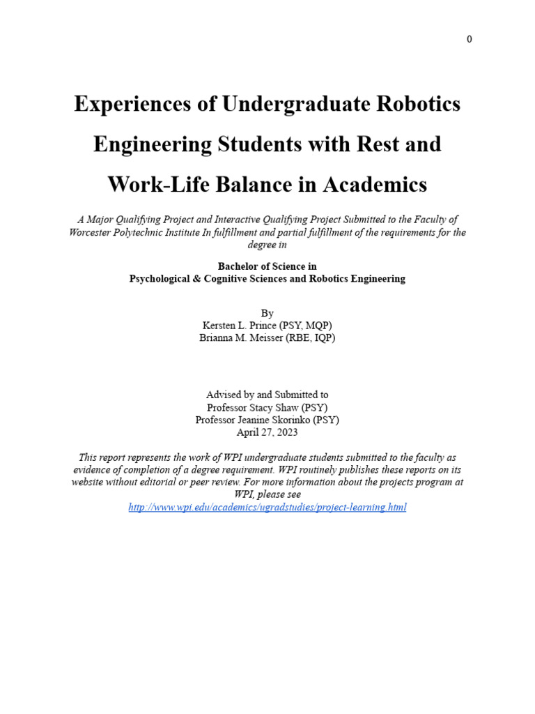 RBE Curriculum Enhancement Project Paper - Final Version | PDF | Focus ...