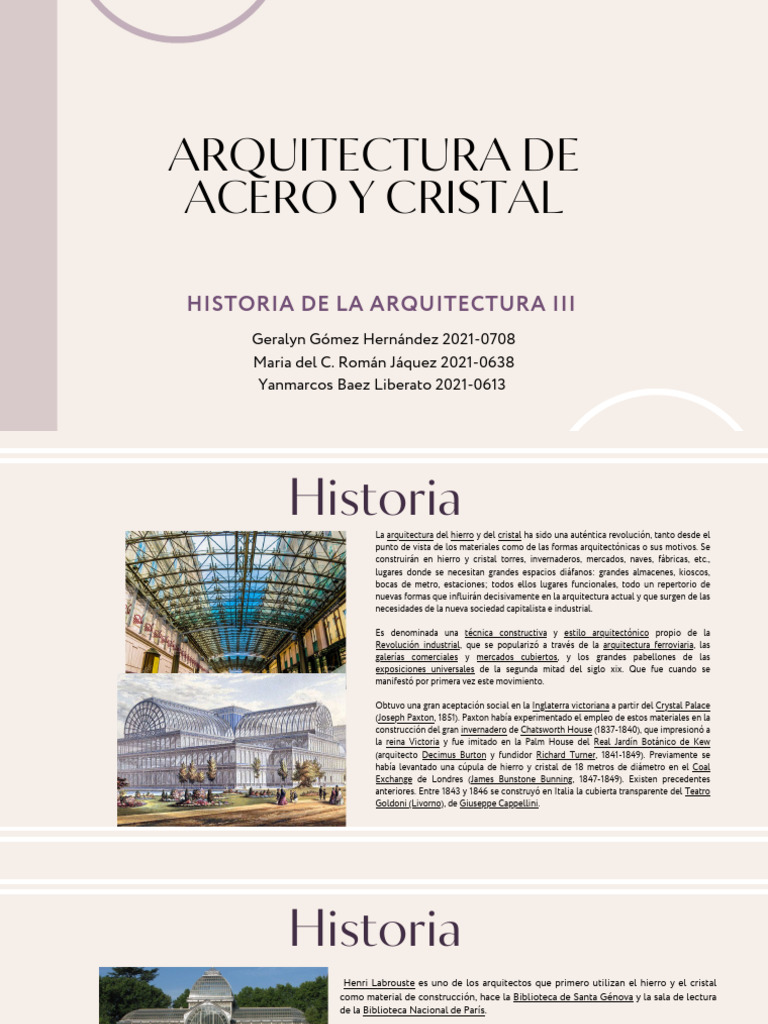 Arquitectura De Acero Y Cristal Pdf Diseño Arquitectonico Arquitectura