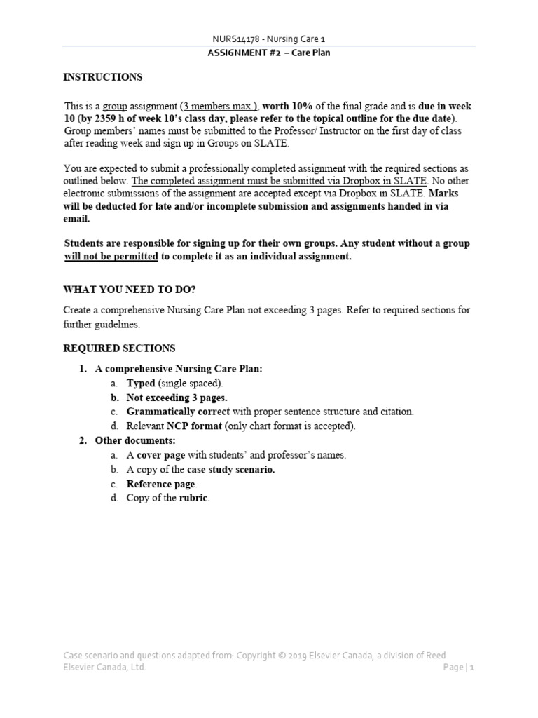 Assignment #2 - Group Assignment (W'23) Updated | PDF | Health Care