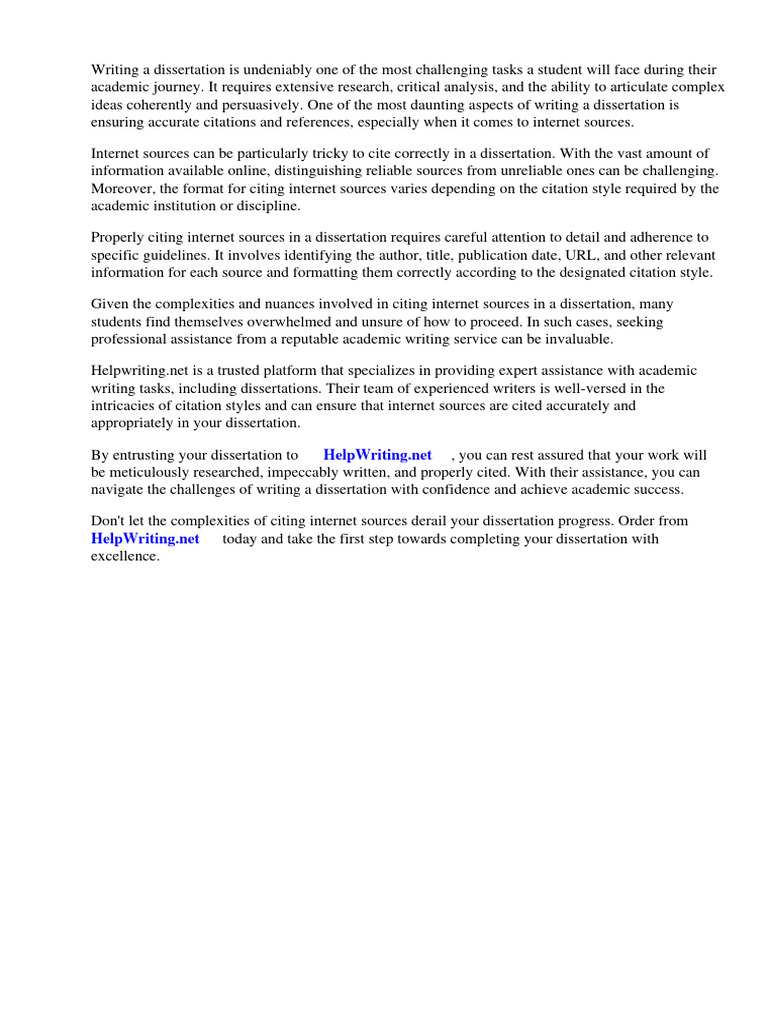 Dissertation Internet Zitieren | PDF | Thesis | Internet
