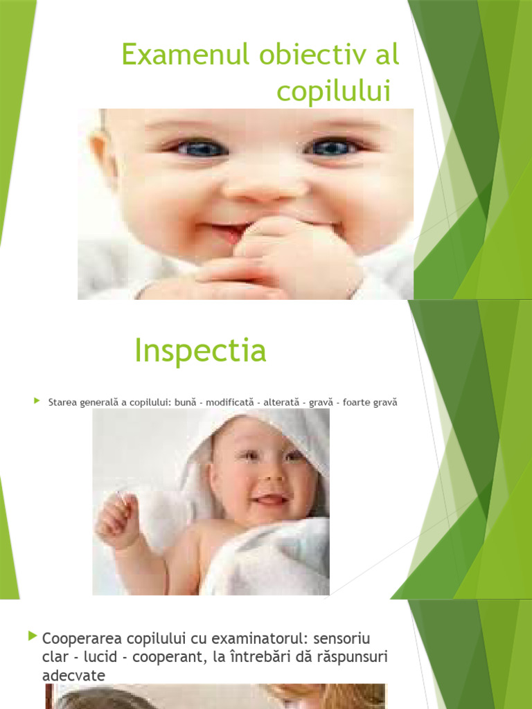 Examenul Obiectiv Al Copilului | PDF