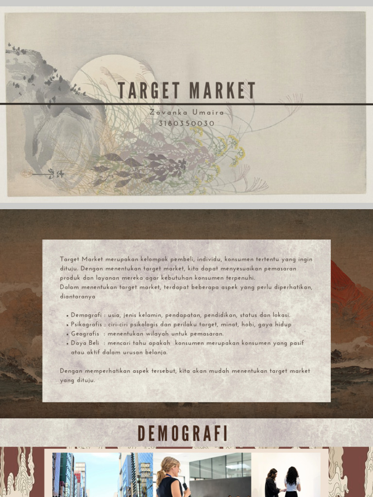 Presentasi Target Market | PDF | Ilmu Sosial | Gaya Hidup