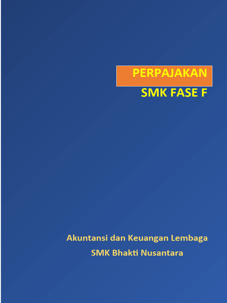 Modul Ajar Perpajakan Fase F (1) Bu Erna | PDF