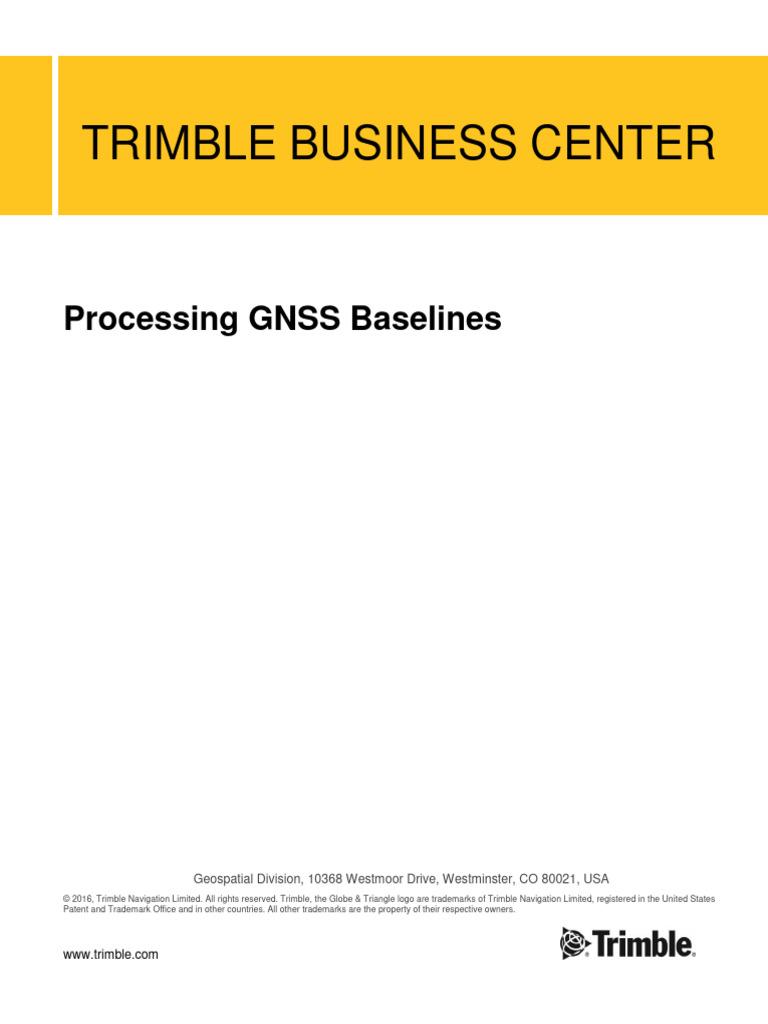Processing Gnss Baselines Pdf Software Computing 8802