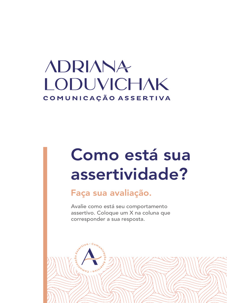 Cartilha Assertividade - Adriana Loduvichak | PDF