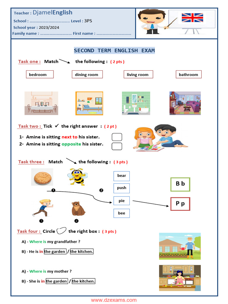Dzexams 3ap Anglais 303185 | PDF