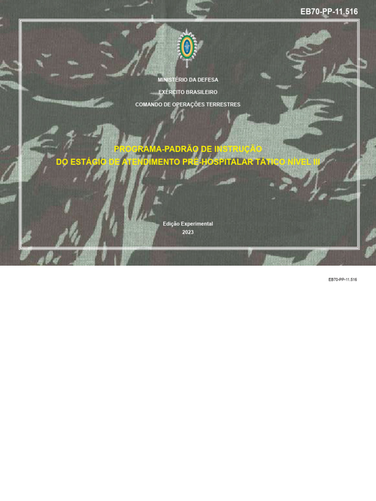 EB70-PP-11-516 - Estágio de APHT Nível III - Compressed | PDF | Ciência militar | Militar