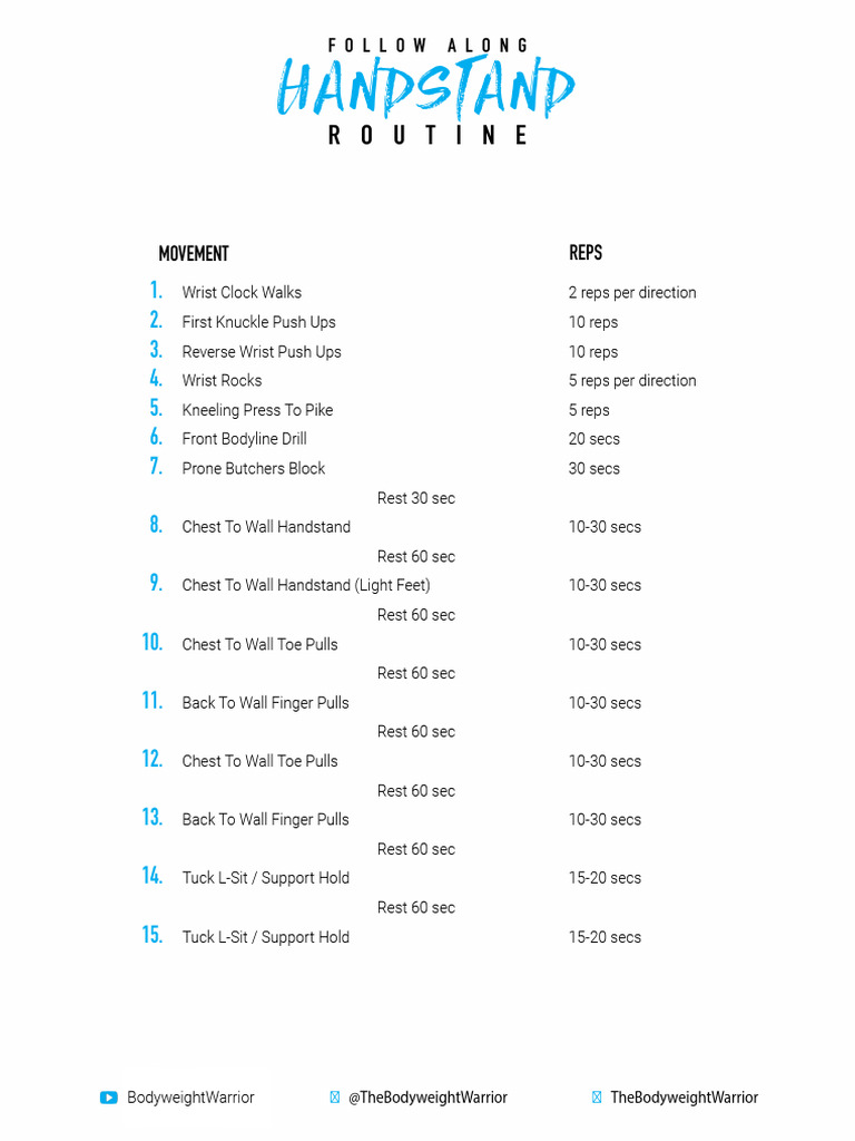 Beginner+Handstand+Routine | PDF