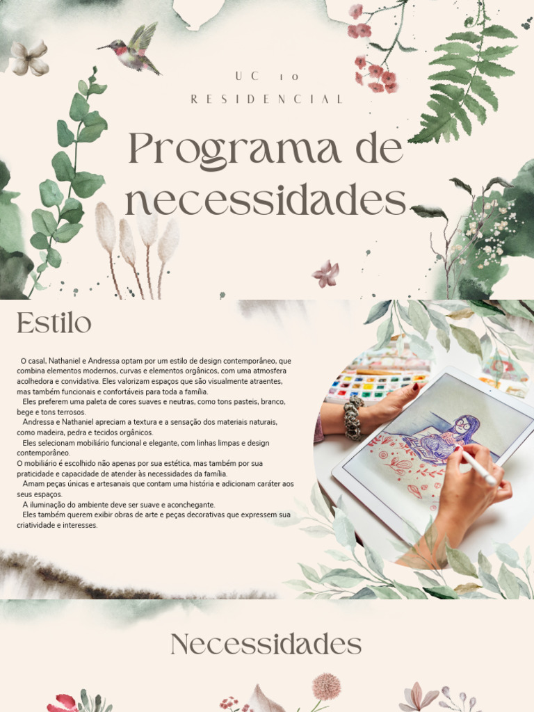Programa de Necessidades | PDF
