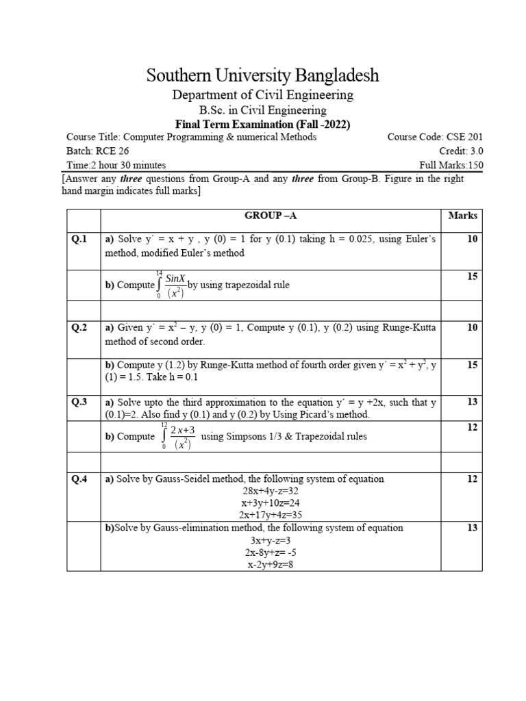 Programming &numerical | PDF | Applied Mathematics | Computer Programming Programming &numerical | PDF | Applied Mathematics | Computer Programming