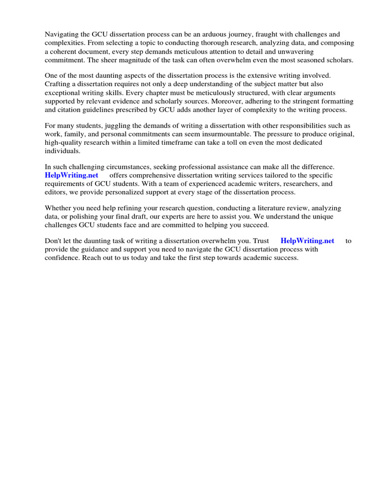 Gcu Dissertation Process | PDF | Thesis | Institutional Review Board