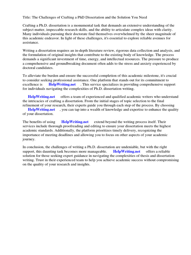 Thesis or Dissertation PHD | PDF