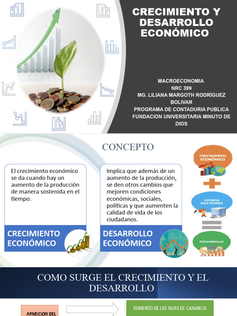 Crecimiento y Desarrollo Económico | PDF | Desarrollo economico ...