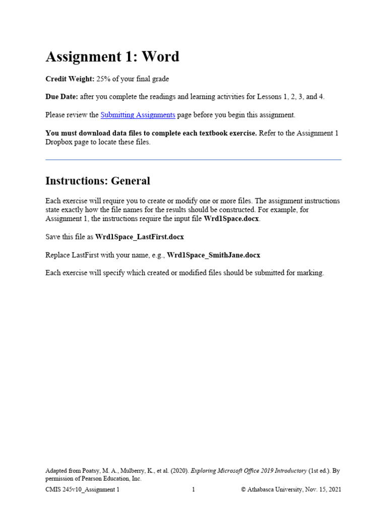 CMIS245v10 Assignment1 | PDF | Paragraph | Writing