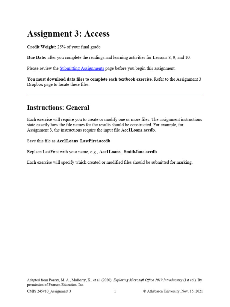 CMIS245v10 Assignment3 | Download Free PDF | Databases | Computer Data