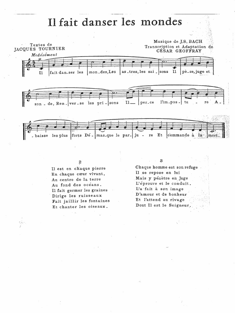 Il Fait Danser Le Monde | PDF