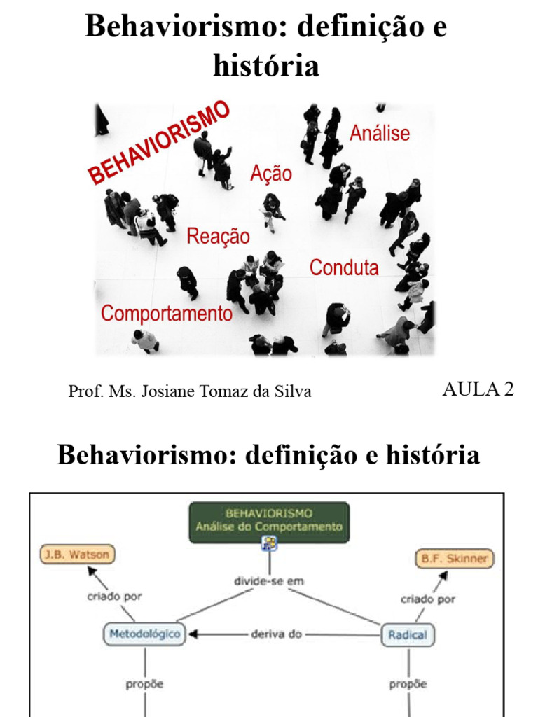 Behaviorismo - Definição e Historia - 2 Aula | PDF | Livre arbítrio ...