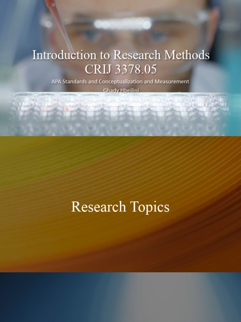 5 - APA Standards and Conceptualization and Measurement (1) - 1 ...