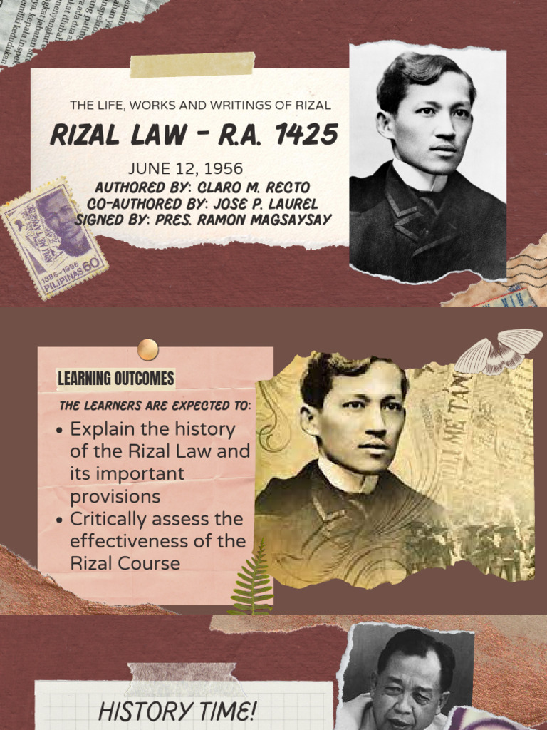 Rizl111 - Week 1 (The Rizal Law) | PDF