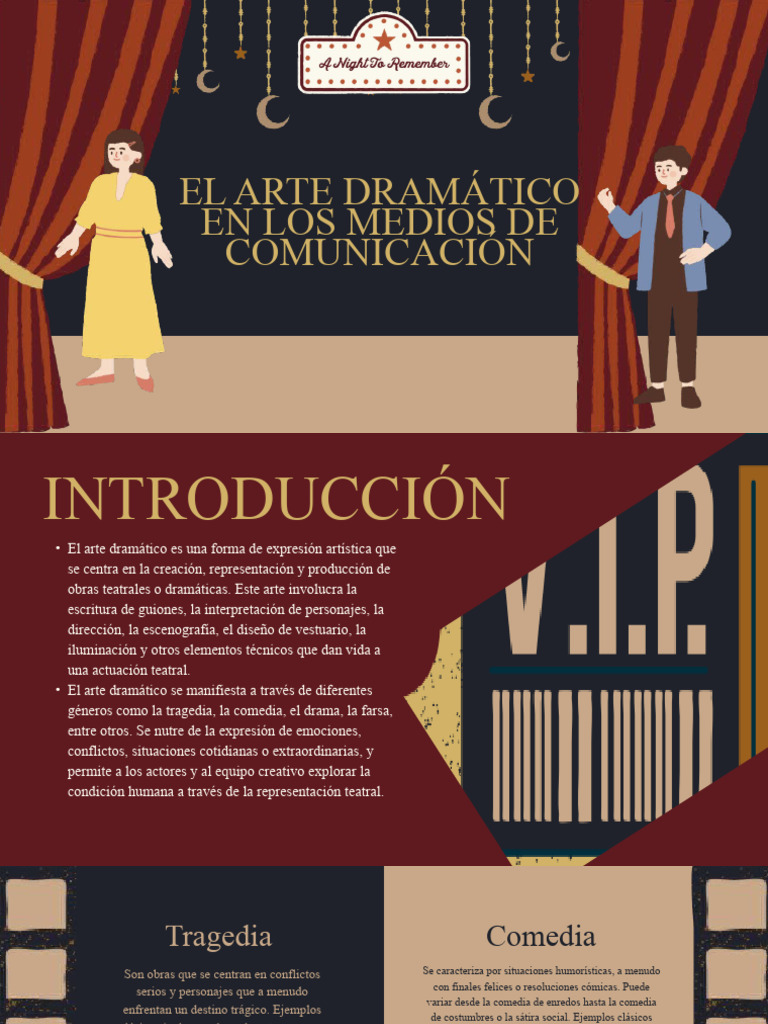 El Arte Dramatico en Los Medios de Comuicacion | PDF | Teatro | Tragedia