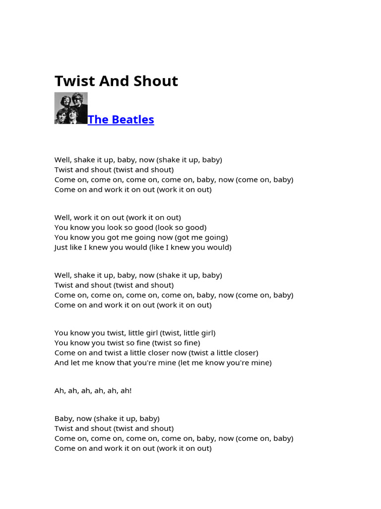 Twist and Shout | PDF