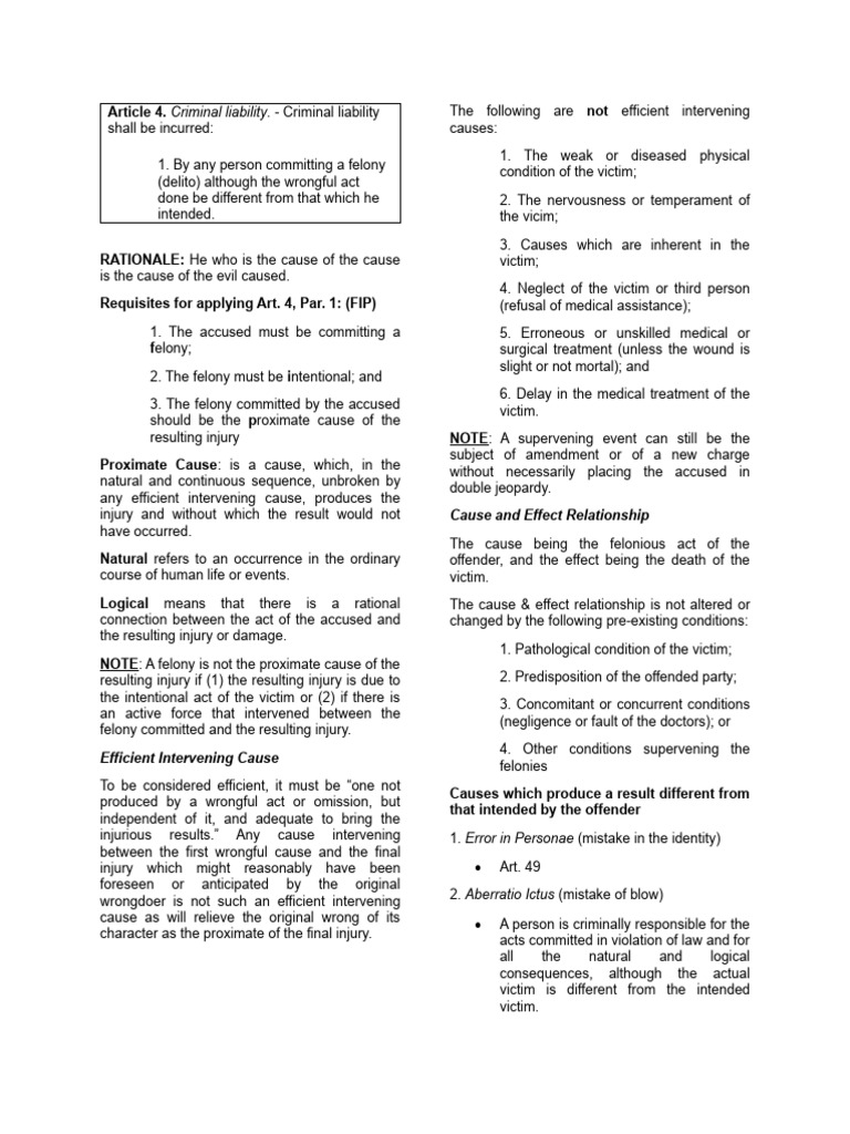 Article 4 - Revised Penal Code | PDF | Crimes | Crime & Violence