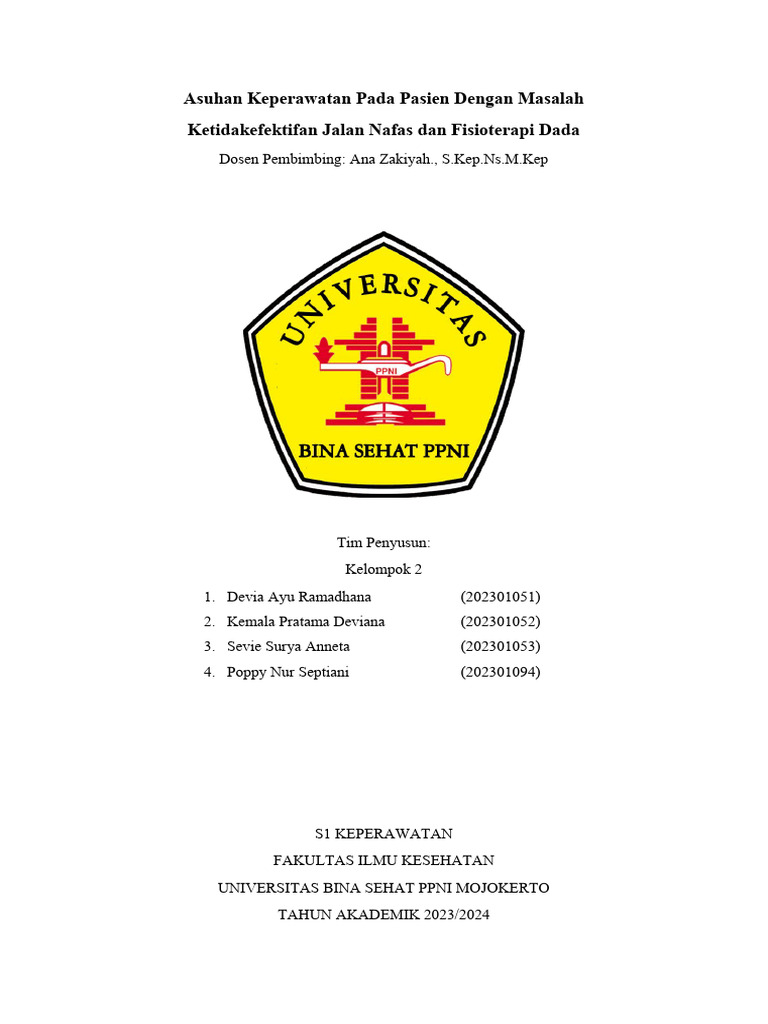 Asuhan Keperawatan Pada Pasien Dengan Masalah Ketidakefektifan Revisi | PDF | Kesehatan Holistik ...