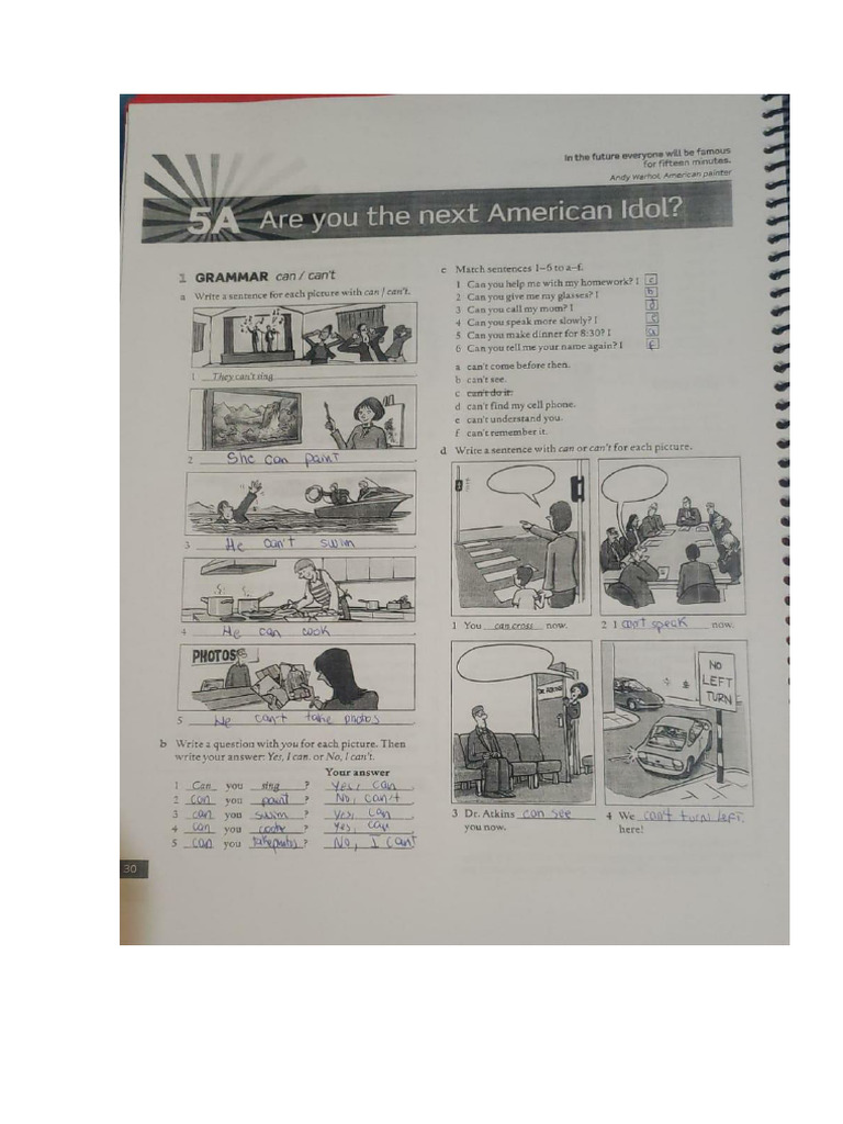 Workbook 5A 5B 5C. | PDF