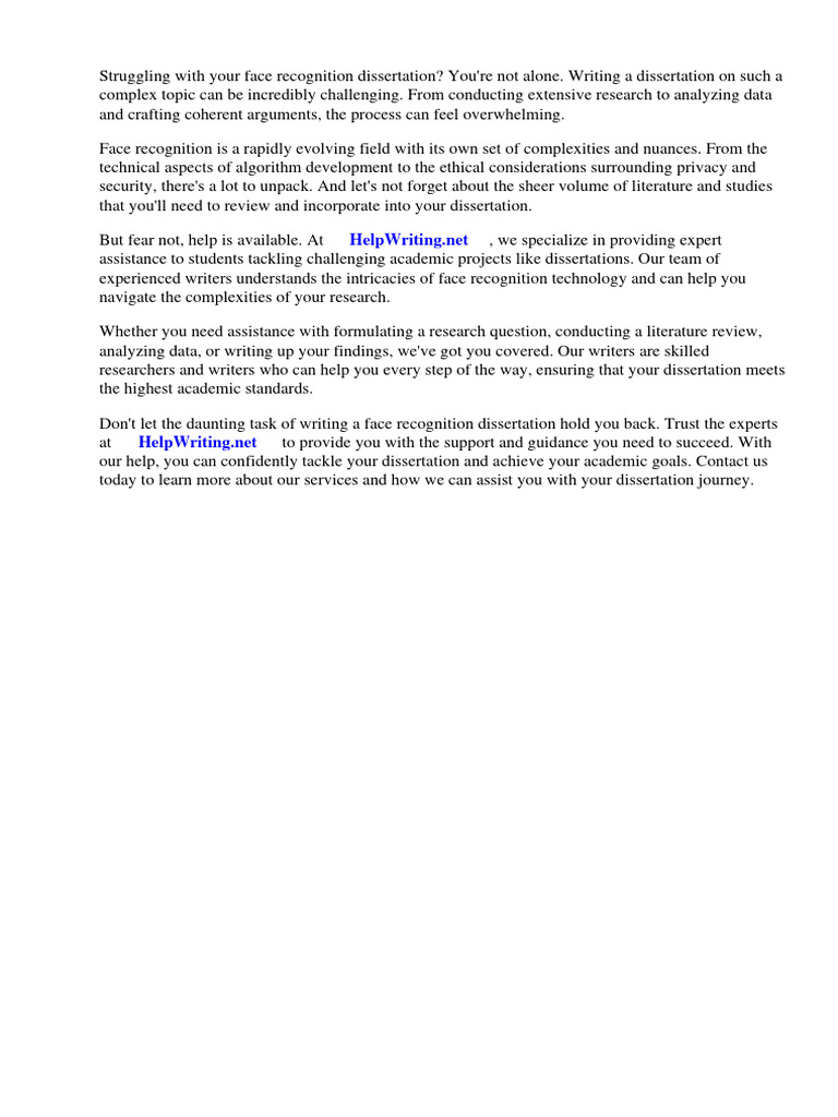 Face Recognition Dissertation | PDF | Biometrics | Authentication