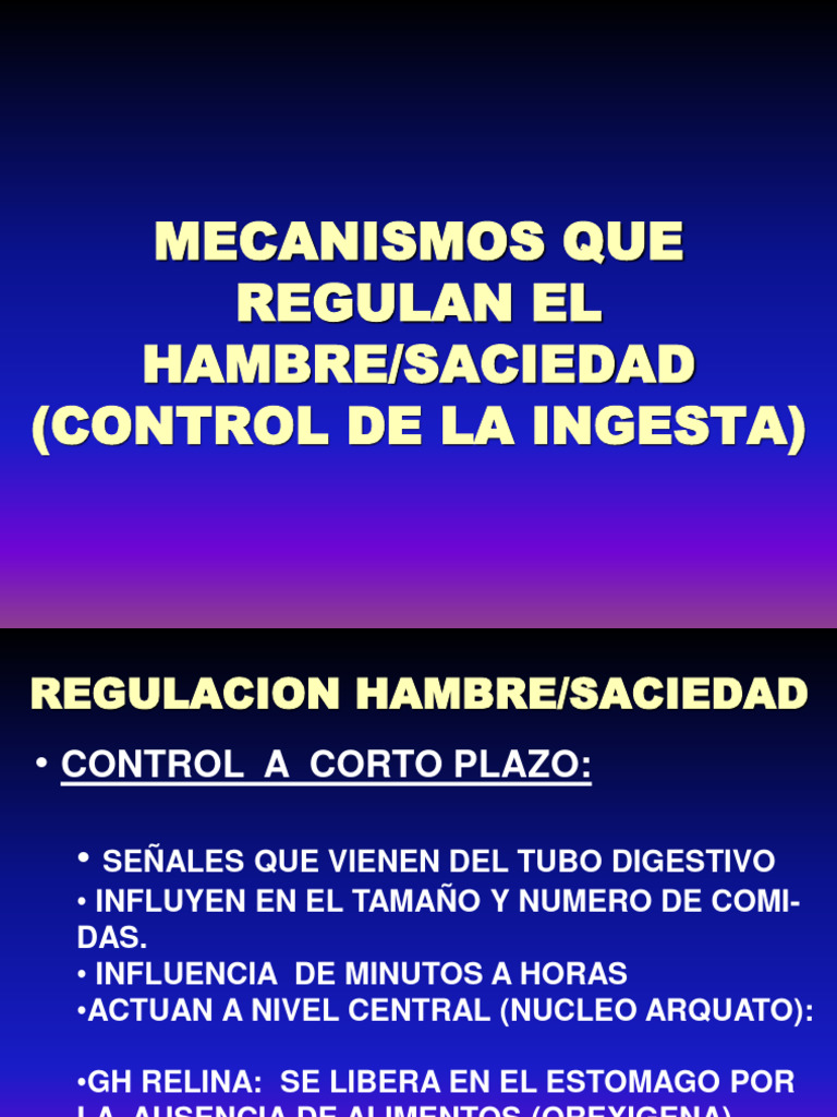 CLASE CONTROL DE LA INGESTA | PDF