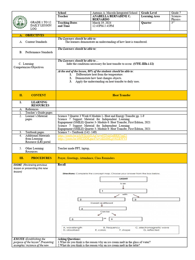 Q3 Week7 Day2 HeatTransfer | PDF | Heat | Learning