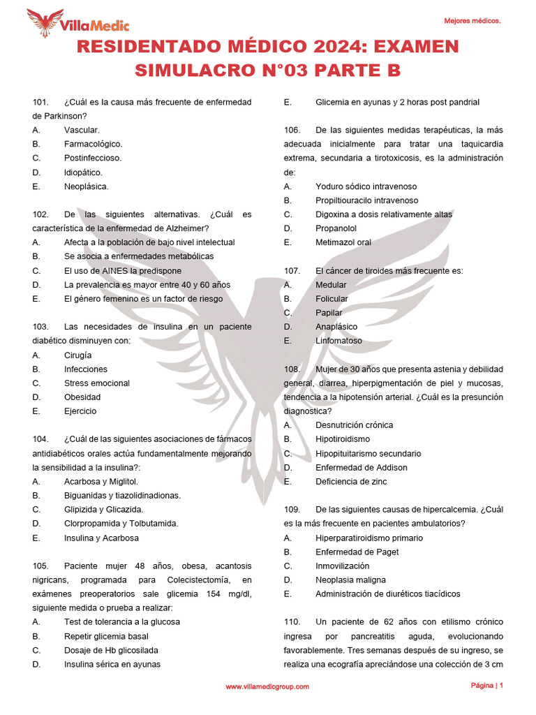 RM 2025 - Examen Simulacro 3 B | PDF
