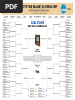 CBS Sports 2025 Bracket | PDF | Southern United States | Ncaa Division ...