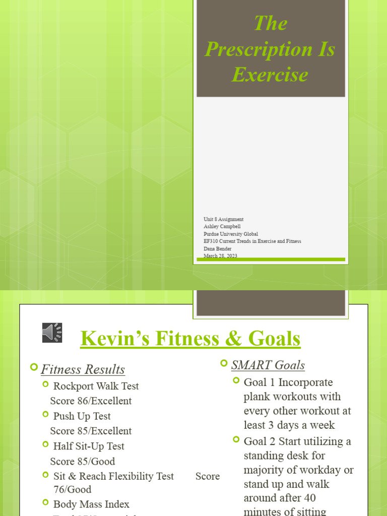 Ef310 Assignment U8 Part2 Campbell A | PDF | Physical Fitness | Aerobic Exercise