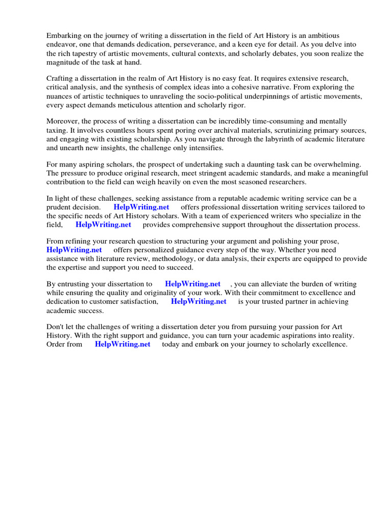 Dissertation History of Art | PDF | Thesis