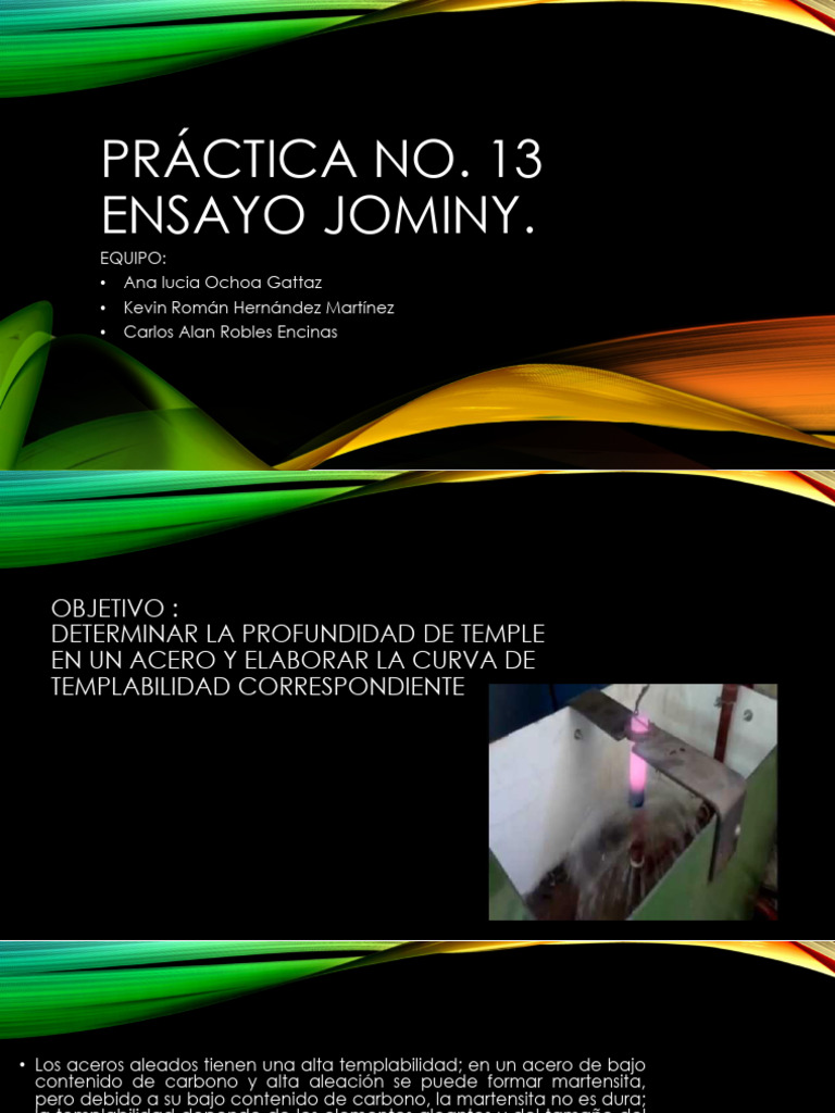 Práctica 13 Ensayo Jominy | PDF