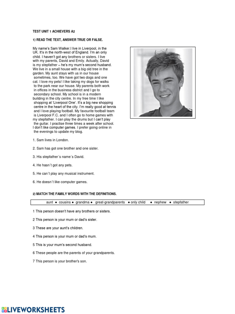 PRESENT SIMPLE TEST | PDF