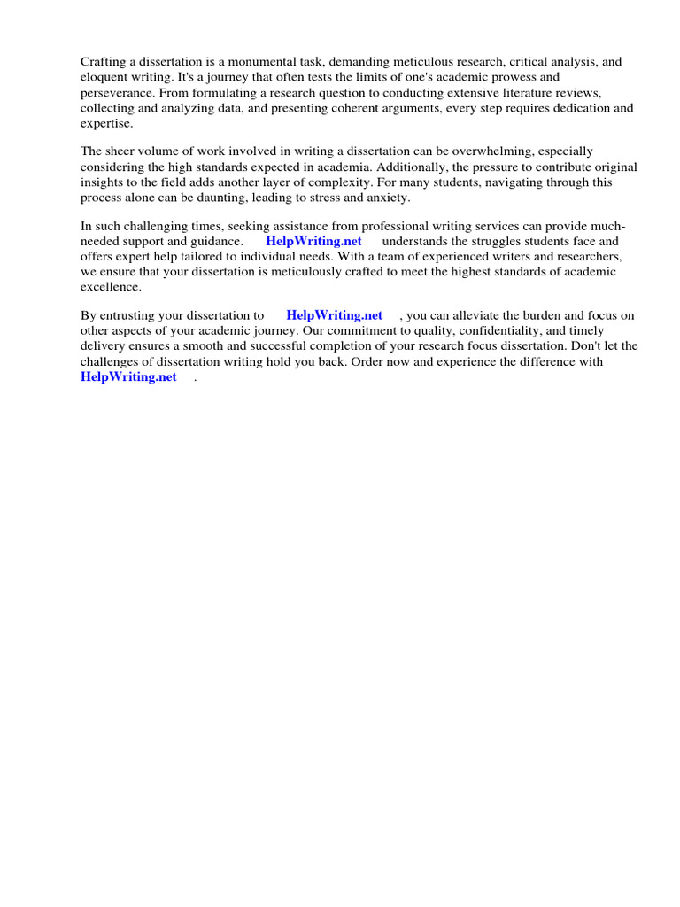 Research Focus Dissertation | PDF | Thesis | Methodology